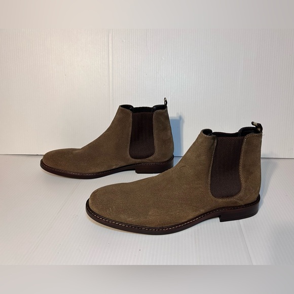 Aiden & Mason | Shoes | Aiden Mason Brown Suede Chelsea Ankle Boot Men ...
